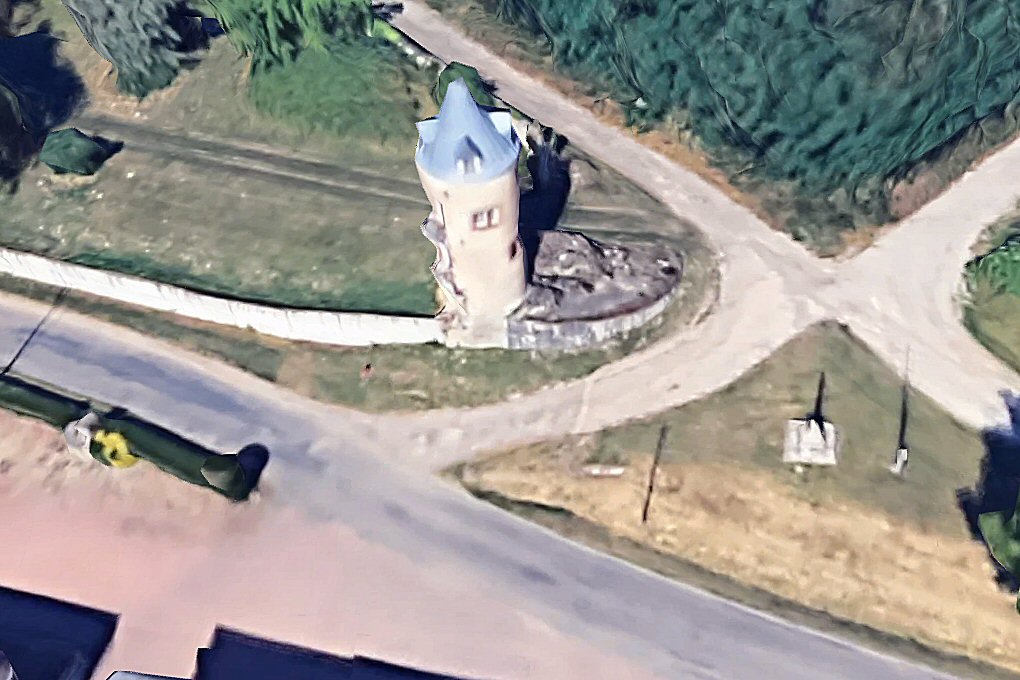 château de Vergoncey à Curgy, tourelle octogonale hors-œuvre